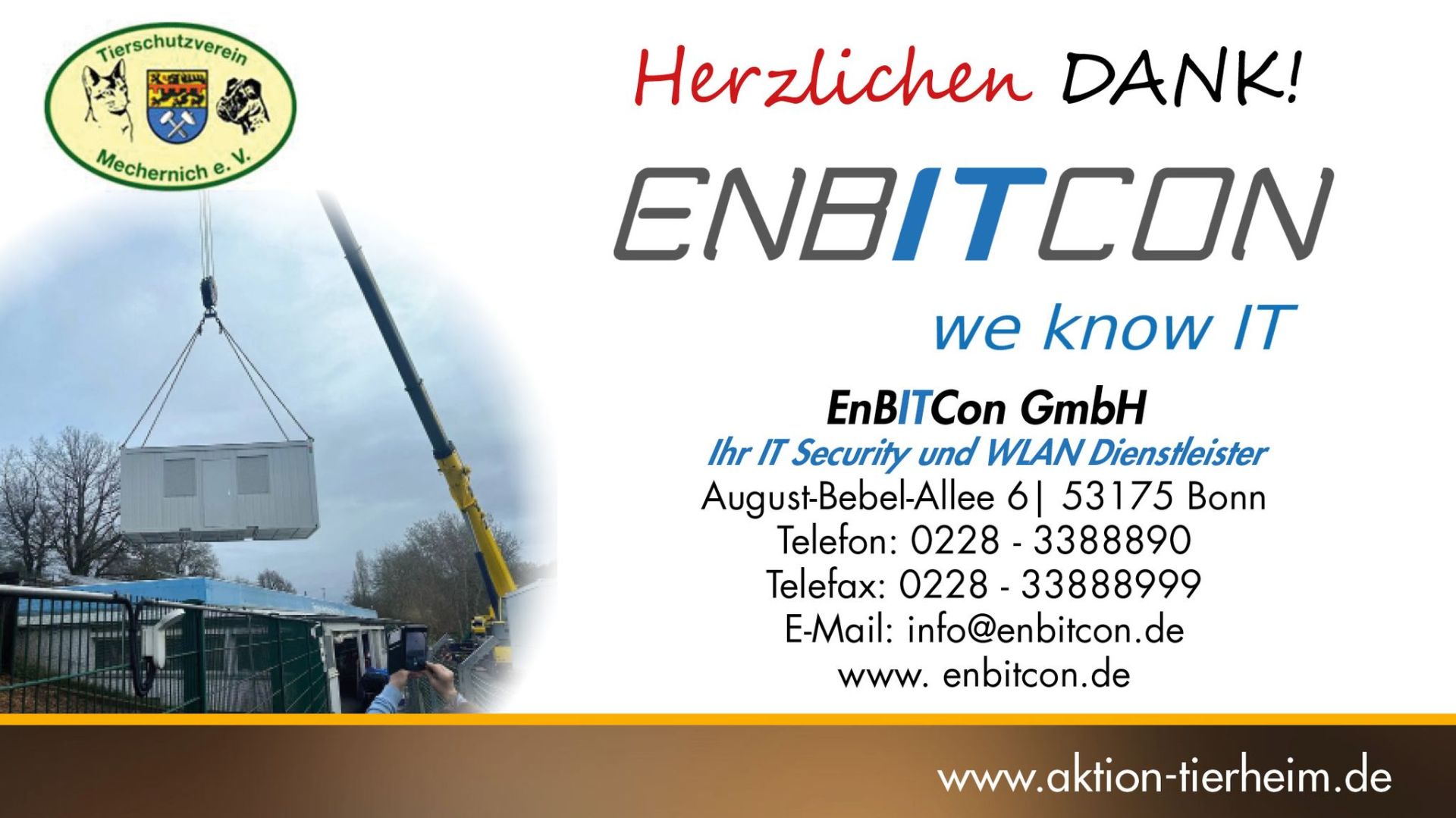 Silni razem: nasza darowizna dla schroniska dla zwierząt w Mechernich